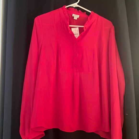J. Crew Factory | Tops | Nwt Jcrew Pink Blouse | Poshmark